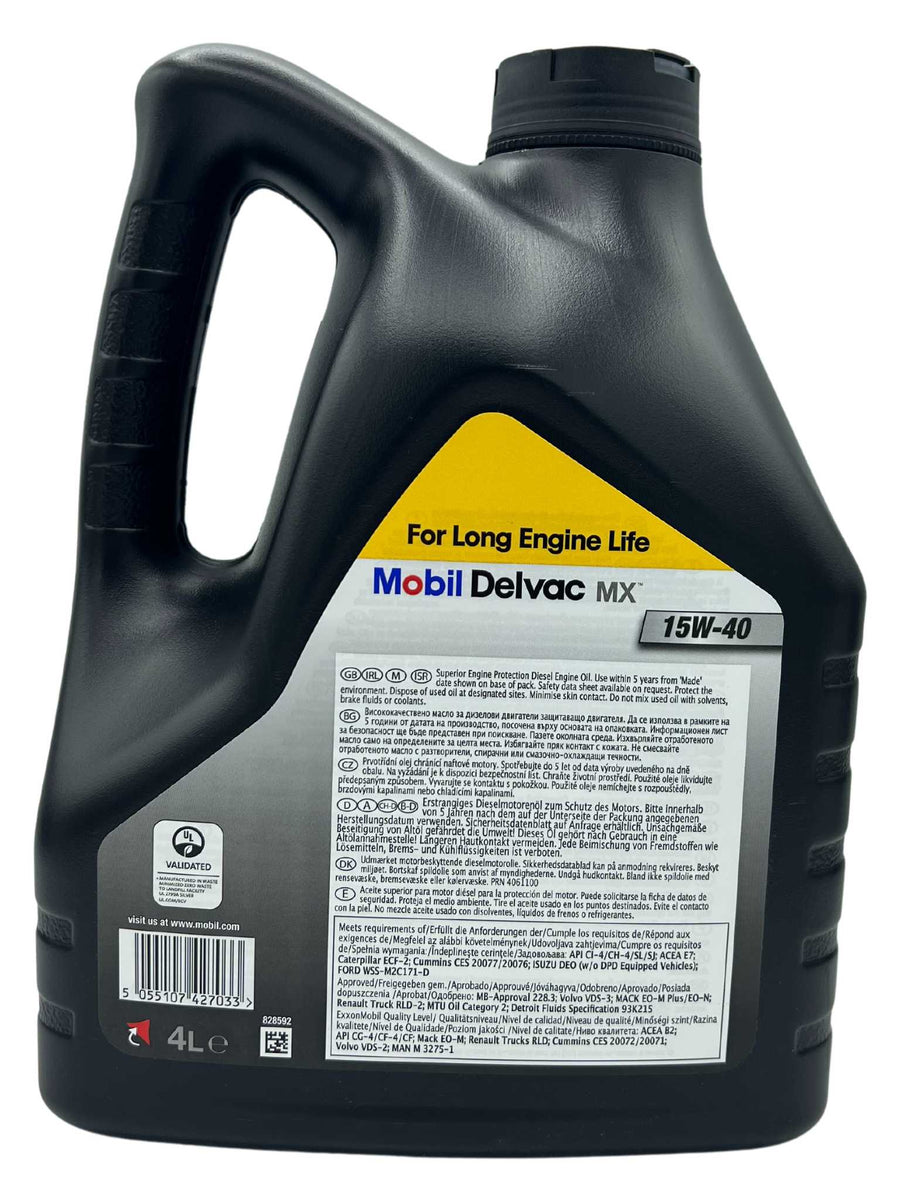 Mobil Delvac MX 15W-40 4 Liter – oel-billiger