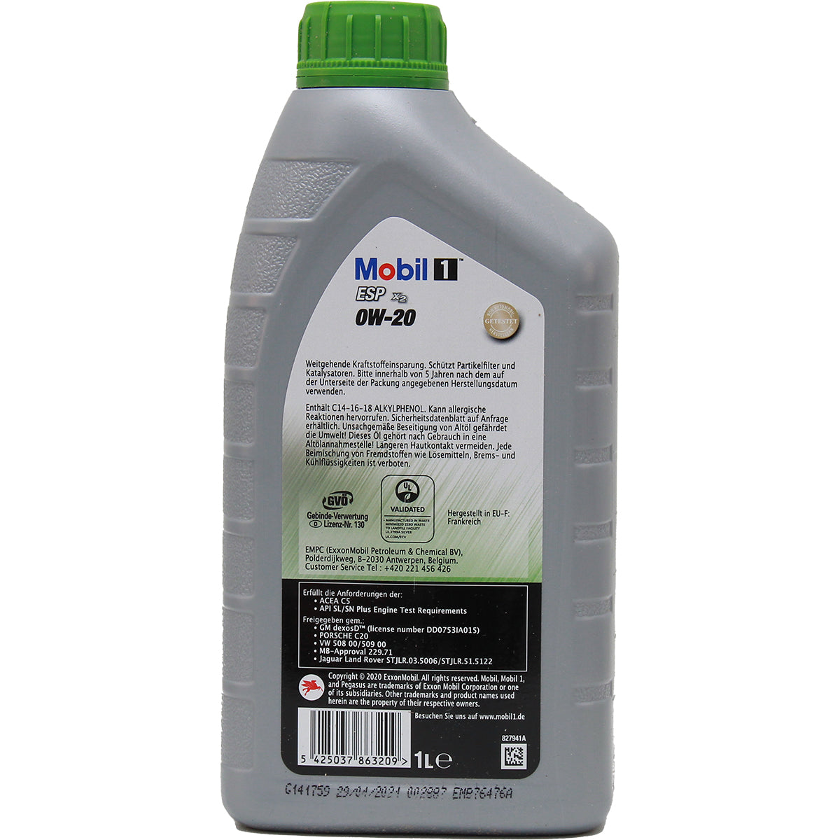 Mobil 1 ESP X2 0W-20 1 Liter – oel-billiger
