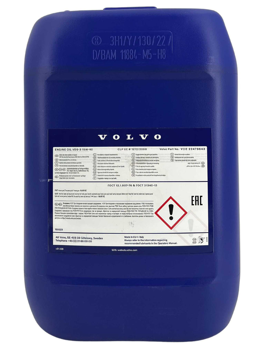 Original Volvo Engine Oil VDS-3 15W-40 20 Liter – oel-billiger