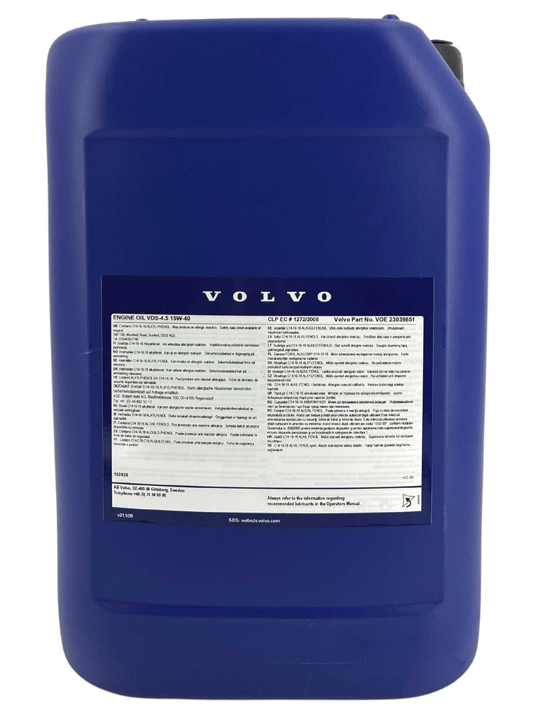 EOL! Original Volvo Engine Oil VDS-4.5 15W-40 20 Liter – oel-billiger